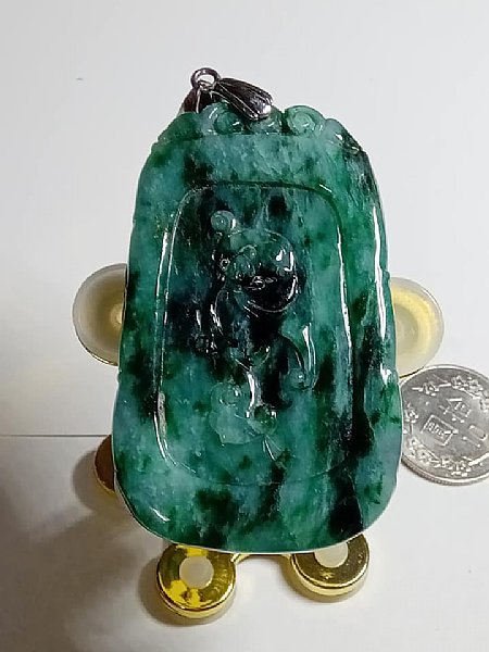 天然緬緬甸玉a貨 3滿綠龍如意墬子 P9 tw 品酒網 各式威士忌推薦葡萄酒紅酒高粱酒白蘭地調酒您買酒