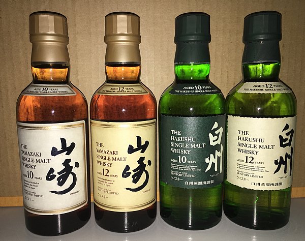 山崎10、12 白州10、12 180ml :::P9品酒網:::